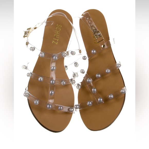 SCHUTZ | Shoes | Brand New Schutz Pvc Studded Sandals | Poshmark